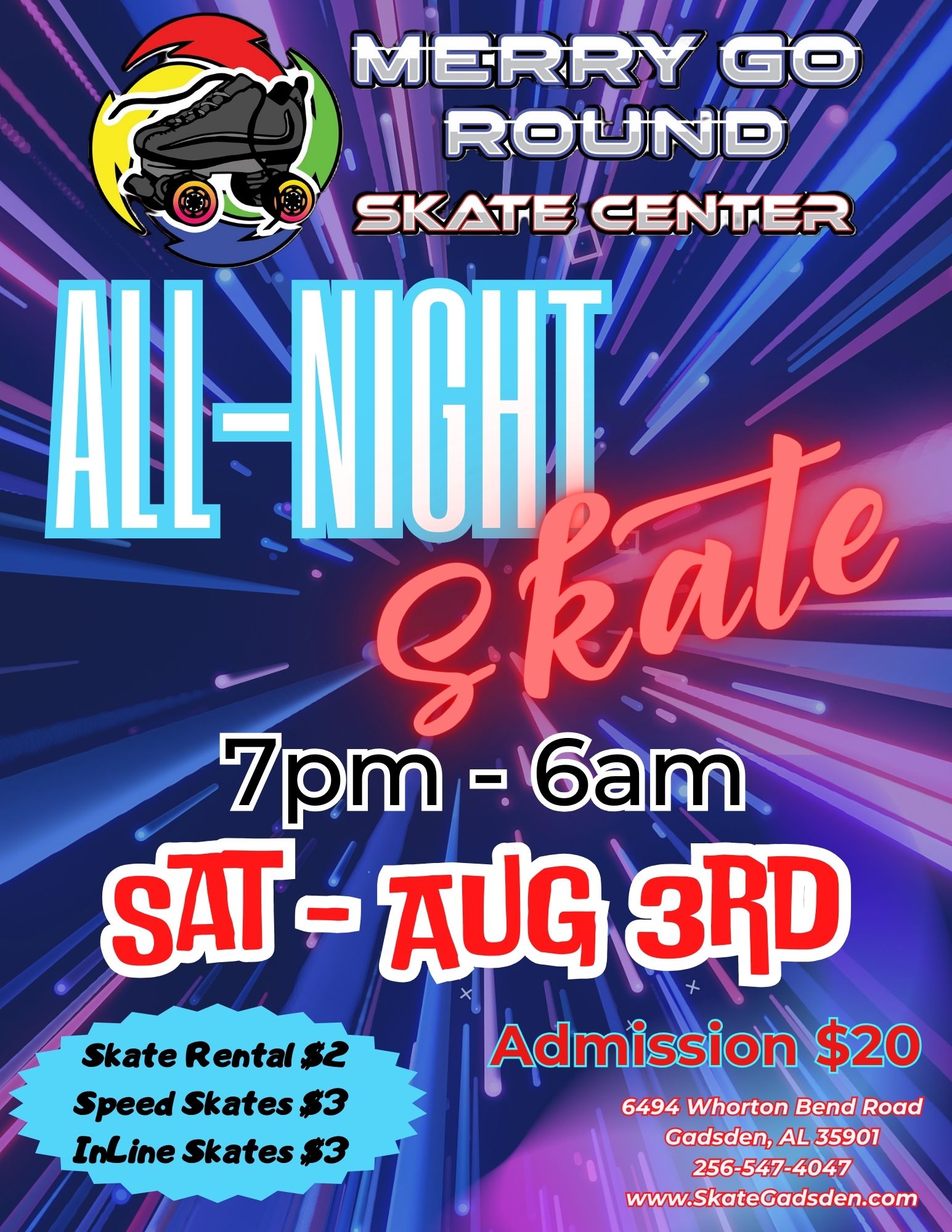Merry Go Round Skate Center | Gadsden, Alabama Skate Center